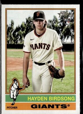 2025 Topps Heritage Baseball 324 Hayden Birdsong San Francisco Giants