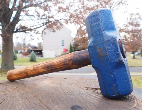 Big 6lb Blade Knife Strikers Sledge Hammer Blacksmith Anvil Forging