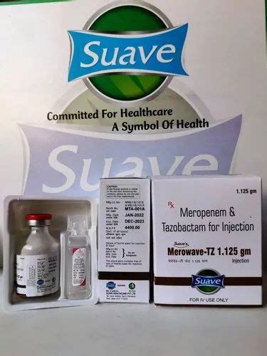 Merowave Tz 1 125 Meropenem Tazobactam Injection 1 125 Gm At 4400