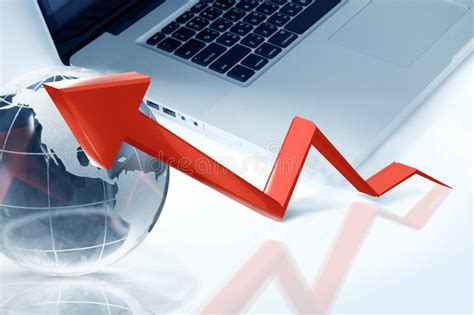 Red Arrow Graph Stock Illustration Illustration Of Colors