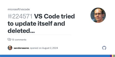 Vs Code Tried To Update Itself And Deleted `resourcesappout` No