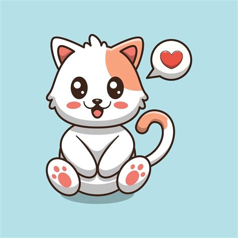 Lindo Gato De Dibujos Animados Premium Vector Freepik Vector Images