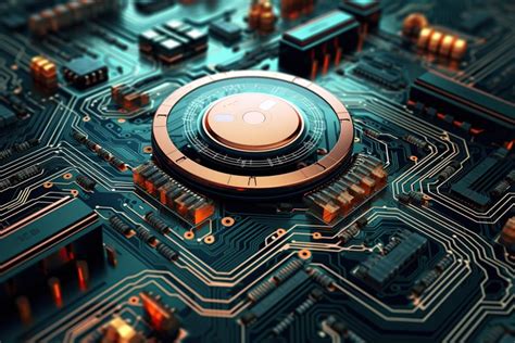 Beautiful Surface Microchip For Natural Abstract Background