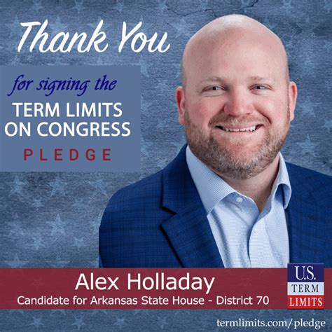 Alex Holladay Pledges To Support Congressional Term Limits Us Term