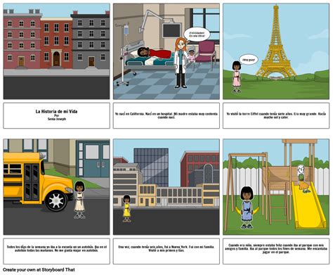 La Historia De Mi Vida Storyboard By 5740158a
