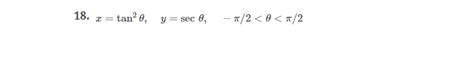 Solved Eliminate The Parameter To Find A Cartesian Equation Chegg