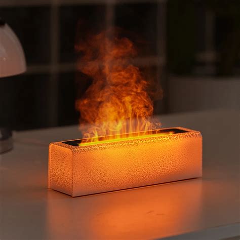 Kinscoter Flame Diffuser Cool Mist Rgb Fire Light Ultrasonic Djw