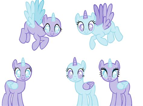 Mlp Base 9 Mane 5 [5 Ponies] By Beckychelsea Bases On Deviantart