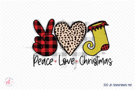 Peace Love Christmas Sublimation Design By Craftlabsvg Thehungryjpeg