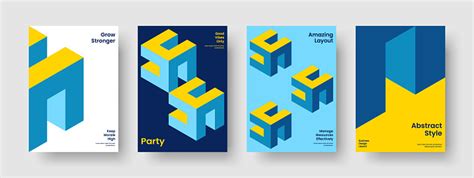 Template Sampul Buku Geometris Tata Letak Latar Belakang Kreatif Desain