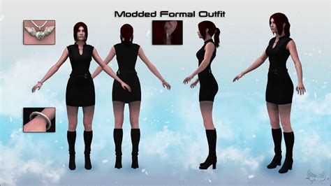Mass Effect 3 Modded Formal Outfit Alpha Version By Kurauamami On