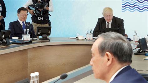 한일 G7서 약식 정상회담 합의했지만 일본이 일방적으로 취소