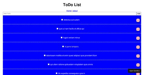 Todo Codesandbox