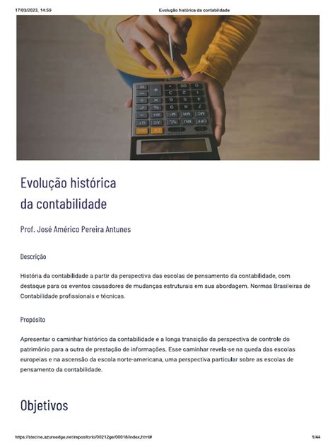 Evolucao Historica Da Contabilidade Pdf