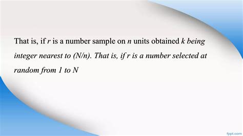 Systematic Ranom Sampling For Slide Share Pptx Science