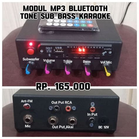 Jual Modul Mp3 Bluetooth Tone Subwoofer Bass Karaoke Shopee Indonesia