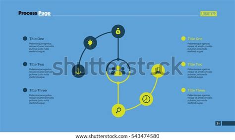 Creative Flowchart Slide Template Stock Vector Royalty Free Shutterstock