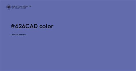 Color #626CAD - The Official Register of Color Names