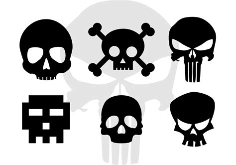 Skull Silhouette Free Vector Art 263 Free Downloads