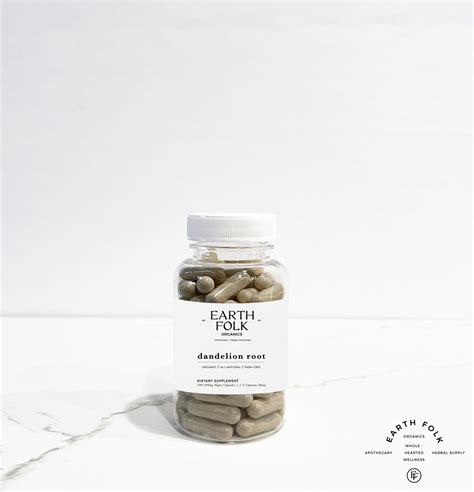 Organic Dandelion Root Capsules 500mg Vegan Capsules Free Shipping