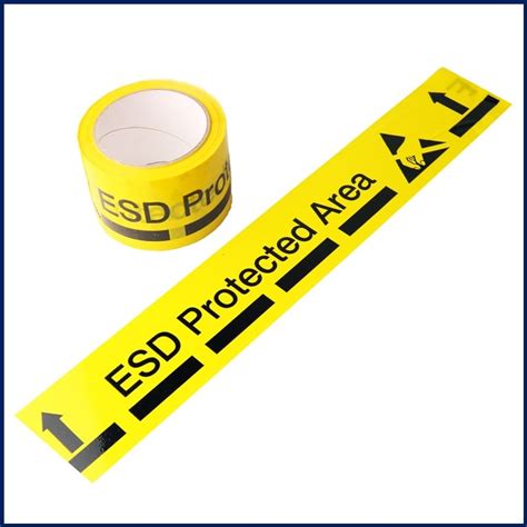 Floor Marking Tape With Esd Notice Qbox