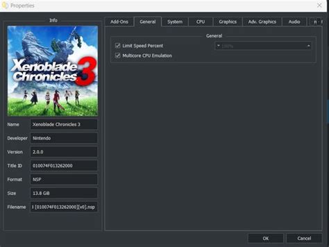 xenoblade chronicles yuzu ryujinx best fps settings 59 off