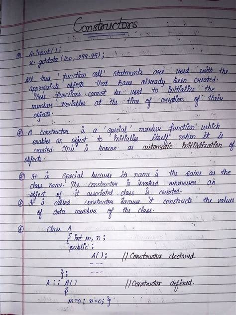 Constructor And Destructor Pdf