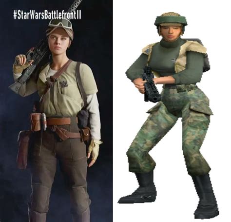 A Comparison Between The Rebel Snipers From Battlefront 2 2017 And
