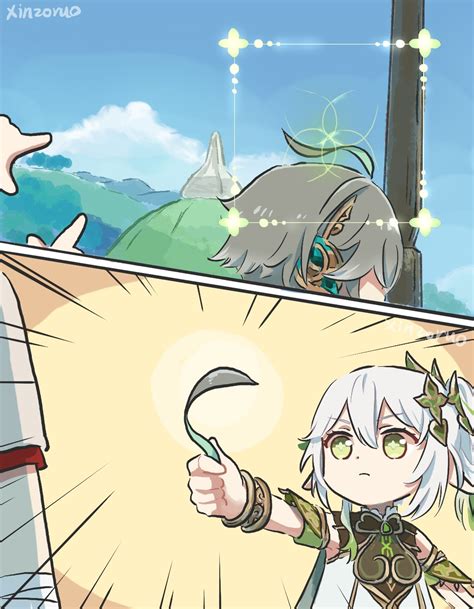 Nahida And Alhaitham Genshin Impact Drawn By Xinzoruo Danbooru