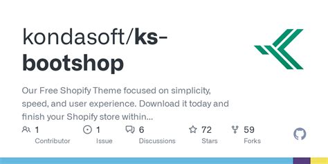 Github Kondasoft Ks Bootshop Our Free Shopify Theme Focused On Simplicity Speed And User