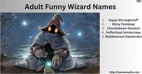 504 Funny Wizard Names Thatll Leave You Spellbound Names Vaults