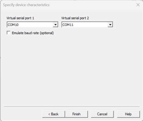 modbus slave simulation using virtual serial port emulator