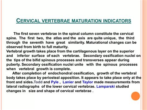 Skeletal Maturity Indicators Pptx