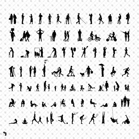 Cad People Silhouettes 2 Toffu Co