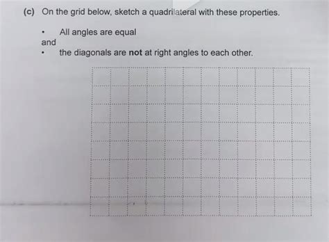 C On The Grid Below Sketch A Quadrilateral Studyx