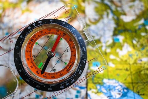 Premium Photo Orientation By Map And Compass