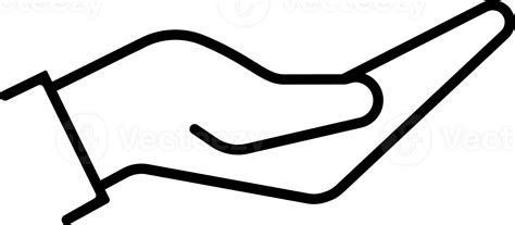 Hand Outline Icon For Your Web Site Design Logo App Ui Illustration