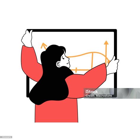 웹에 대 한 평면 디자인에서 만화 사람들과 학교 학습 개념 학생이 칠판 옆에 서서 기하학적 문제를 풀고 있습니다 소셜 미디어