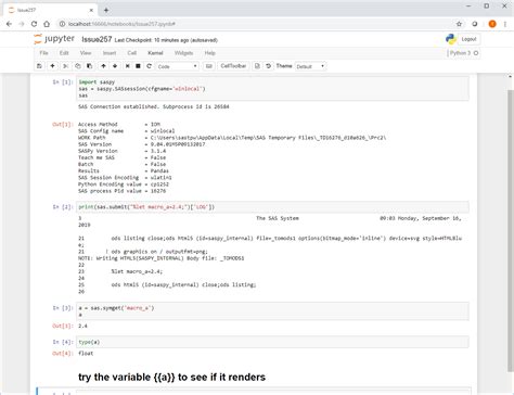 ability to use sas macro variable in markdown · issue 257