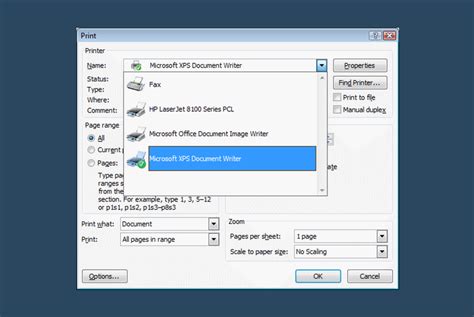 How To Remove Microsoft XPS Document Writer In Windows