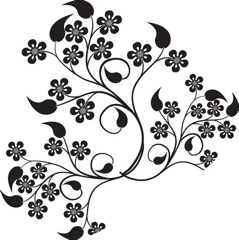 √99以上 イラスト 花 白黒 782035 和風 花 イラスト 白黒