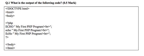 Solved Q What Is The Output Of The Following Code Chegg