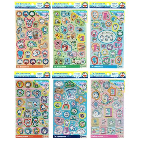 シール Im Doraemon アイム ドラえもん キラッとシール ホログラム 6種 各1枚 セット 送料無料 尾上萬 Onoeman