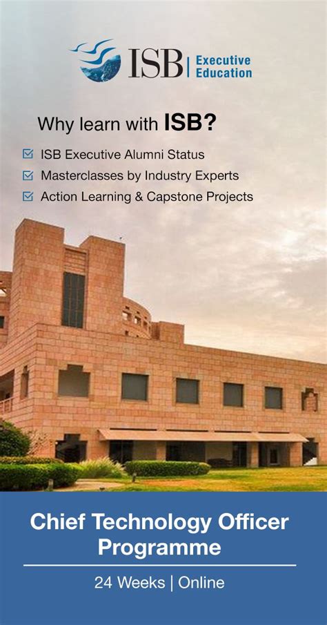 Isb Chief Technology Officer Programme Cto Course By Isb Isb