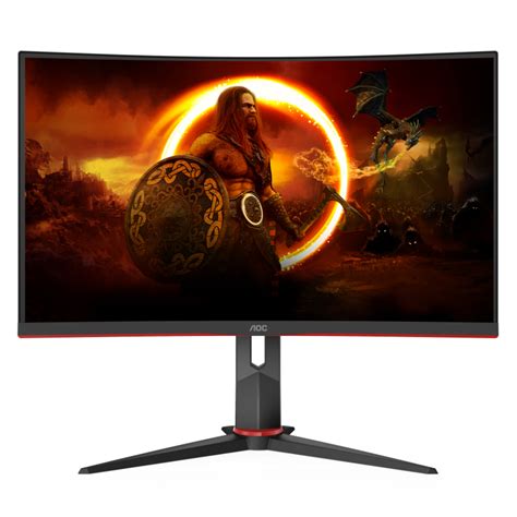 AOC 27" CQ27G2S/BK 165Hz 1ms HDMI DP Adaptive Sync HDR10 Curved 1500R ...