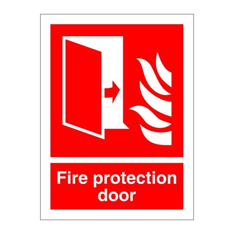 Fire Protection Door Sign British Safety Signs