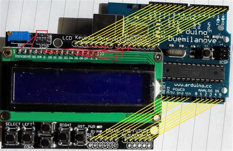 Lcd With Keypad Shield Board Blue Backlight For Arduino Duemilanove Robot Displays