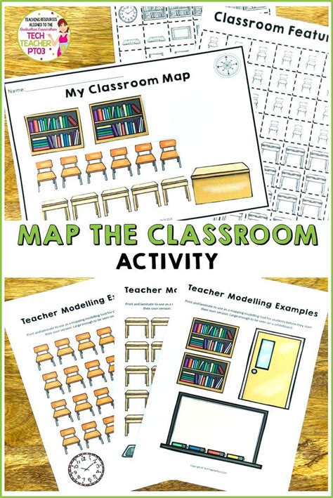 Map The Classroom Geography Prepositional Map Making Classroom Map Map Activities Teaching
