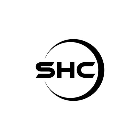 Shc Letter Logo Design In Illustration Vector Logo Calligraphy