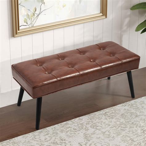 George Oliver Evalene Upholstered Bench Wayfair